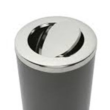 Jual DUSTBIN SWING STAINLESS COLOR / TEMPAT SAMPAH SWING HITAM DOFF ...