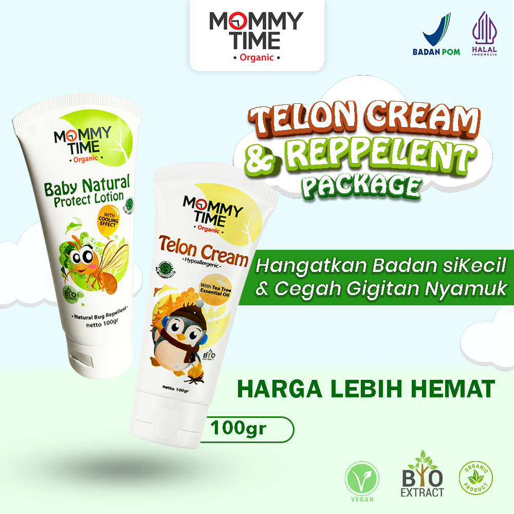 Jual Paket Mommy Time Telon Cream 100g dan Repellent Cream Anti Nyamuk ...