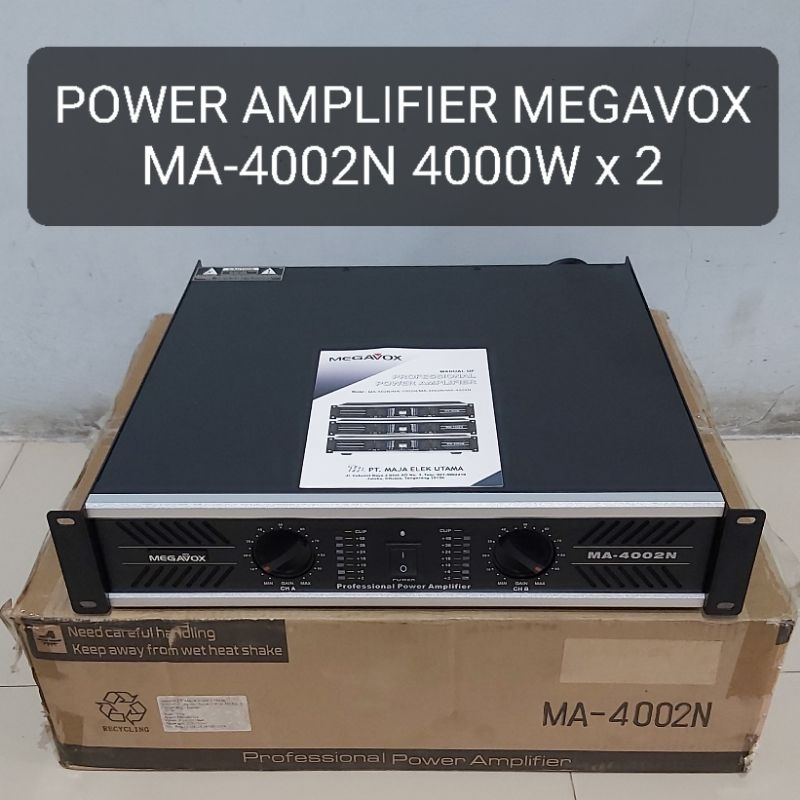 Jual MEGAVOX Power Amplifier MA-4002N 4000 Watt x 2 Stereo Professional MA4002N | Shopee Indonesia
