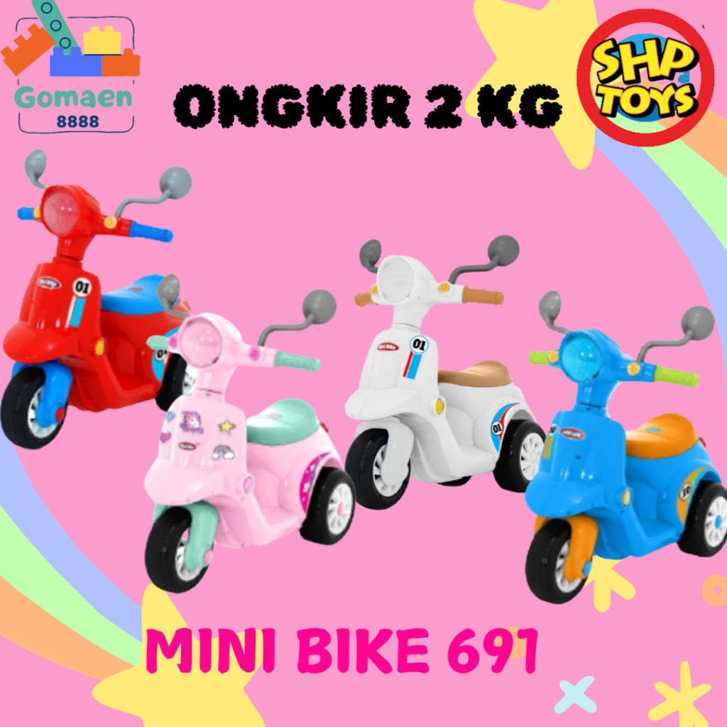 Jual Mainan Anak Mini Bike 691 SHP TOYS - Maenan Motoran Scooter ...