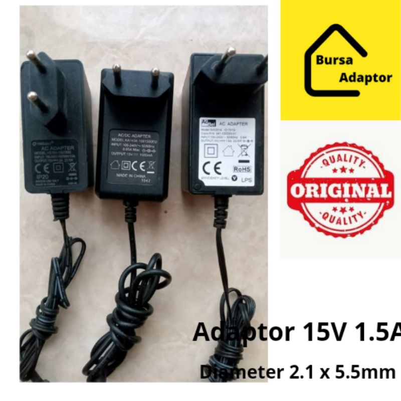 Jual Adaptor 15V 1.5A | Shopee Indonesia