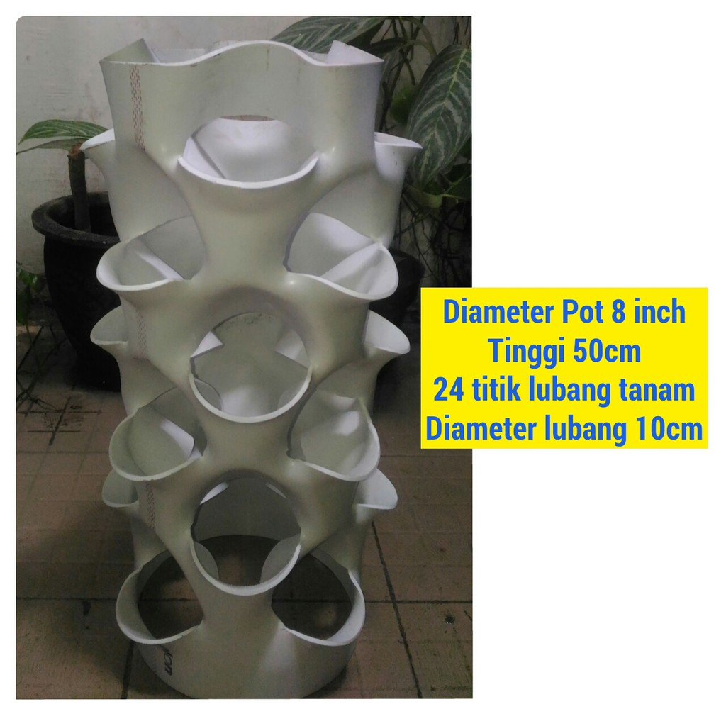 Jual POT TANAMAN VERTIKAL VERTIKULTUR 8 INCH TANAM | Shopee Indonesia