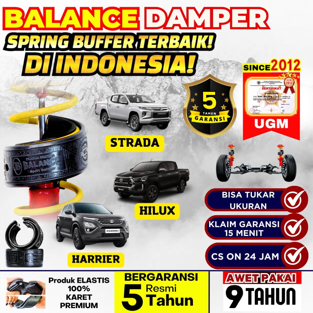 Jual BALANCE Spring Buffer Mobil HILUX STRADA HARRIER Damper Shock ...