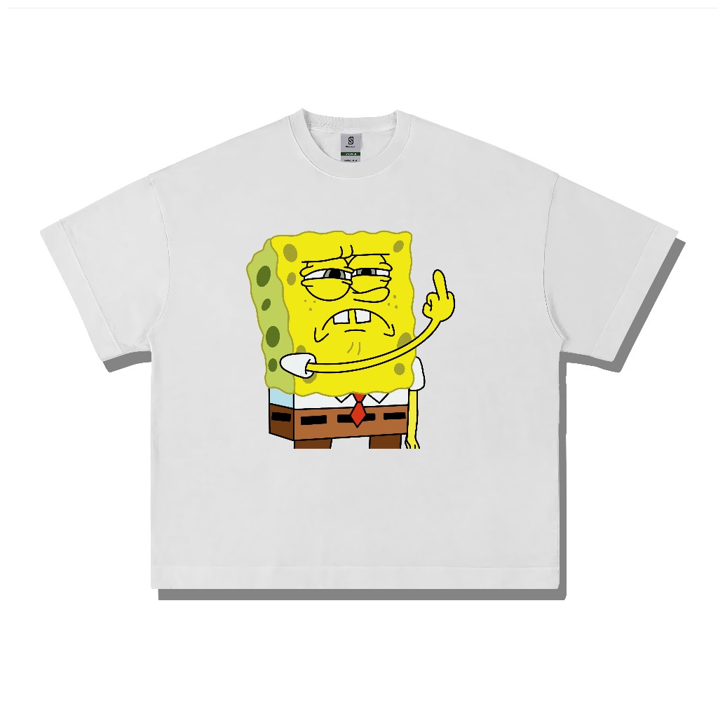 Jual Spongebob Squarepants Vintage T-shirt Style Oversize Boxy Tee ...