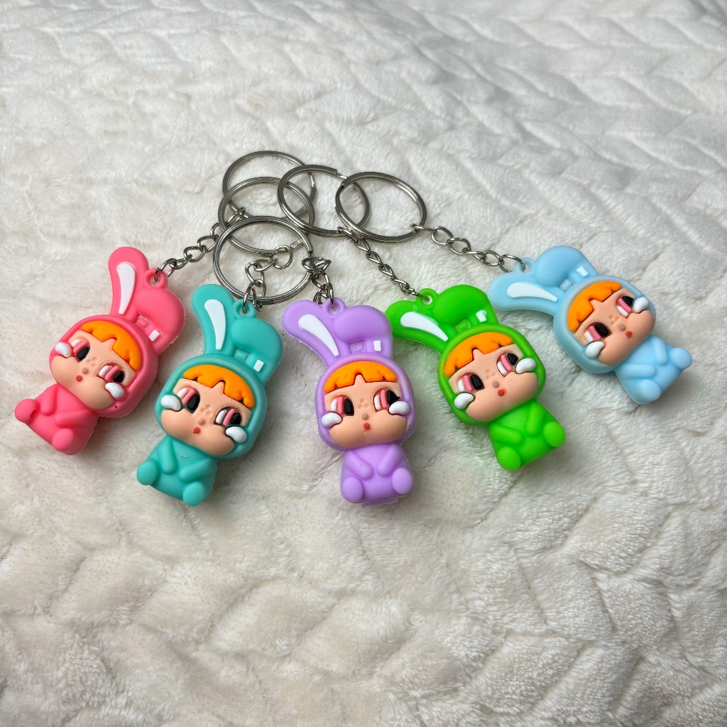 Jual Gantungan Kunci Labubu Keychain Souvenir Ganci Motor Tas Lucu Cry ...