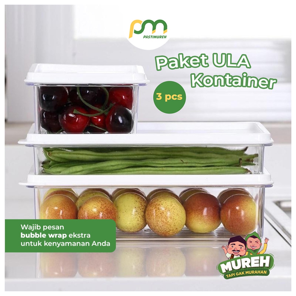 Jual PASTIMUREH | PAKET ULA Kontainer kulkas / Kotak Penyimpanan ...