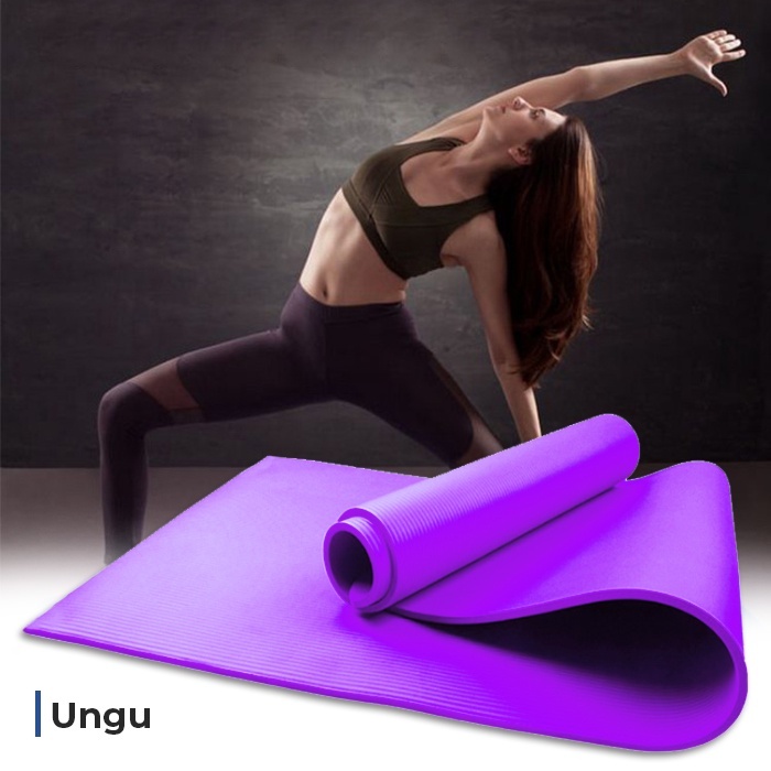 Jual YOGA MATRAS NBR 8MM TEBAL/GYM MAT PREMIUM 185X61CM YOGA MAT/SPORT ...