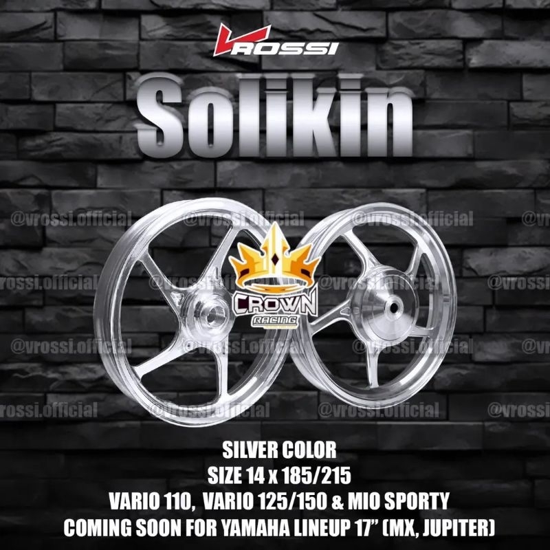 Jual Velg Rossi Solikin Beat / Scoopy / Genio / Spacy / Vario 110 125 150 | Shopee Indonesia