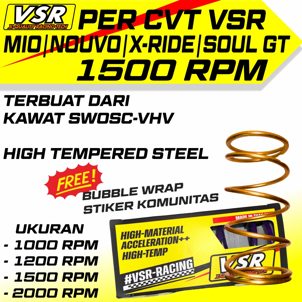 Jual Per CVT 1000rpm Mio Karbu Per 1200 rpm Mio J Per CVT 1500 rpm Soul ...