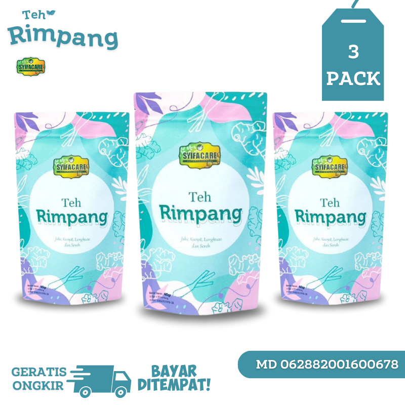Jual Teh Celup Rimpang 3 Bungkus Minuman Rempah Pelancar Haid 100% ...