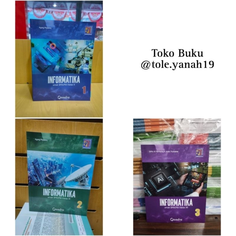 Jual Buku Paket Informatika SMA Quadra Kelas 10-12 Kurikulum Merdeka | Shopee Indonesia