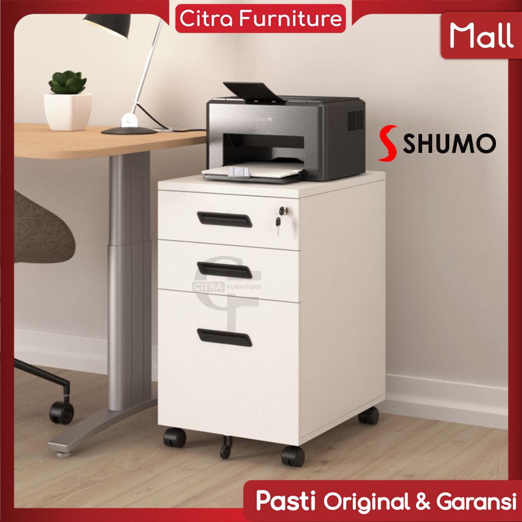 Jual SHUMO Pedestal Meja 3 Laci Drawer Besi | Cabinet Laci Meja roda | Nakas Roda Besi Mobile ...