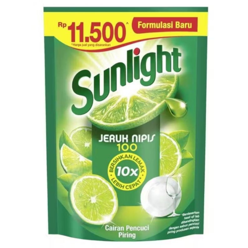 Jual Sunlight Sabun Cuci piring refill jeruk nipis 635 ml | Shopee Indonesia
