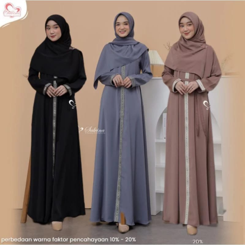 Jual Abaya Gamis Terbaru/Abaya Turkey Wolfis Premium/Gamis Abaya Arab ...