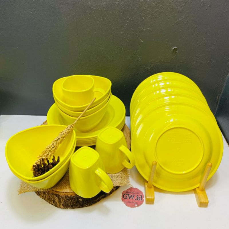 Jual Satu Set Piring Makan Melamine 9.inc-23.cm ( merek Dinner)// Paket ...