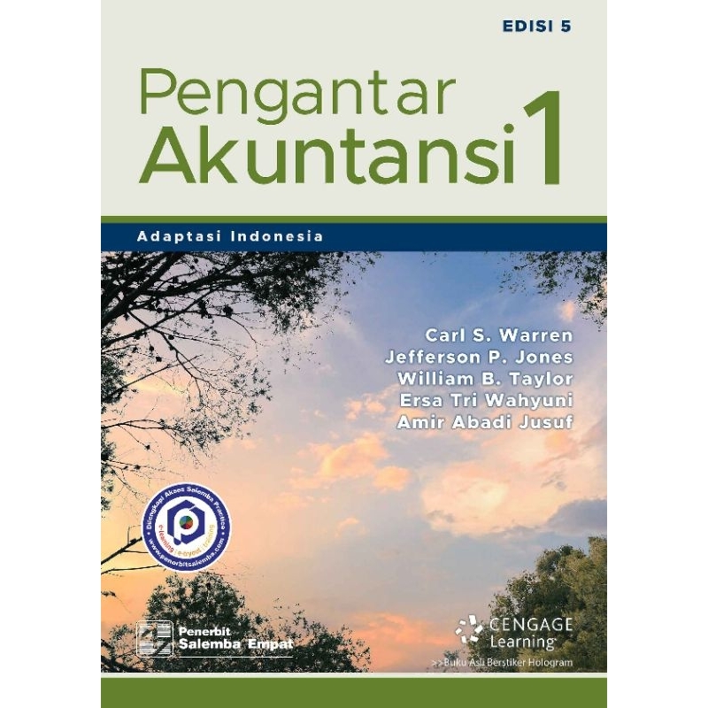 Jual ORIGINAL Buku Pengantar Akuntansi 1 Adaptasi Indonesia Edisi 5 Warren | Shopee Indonesia