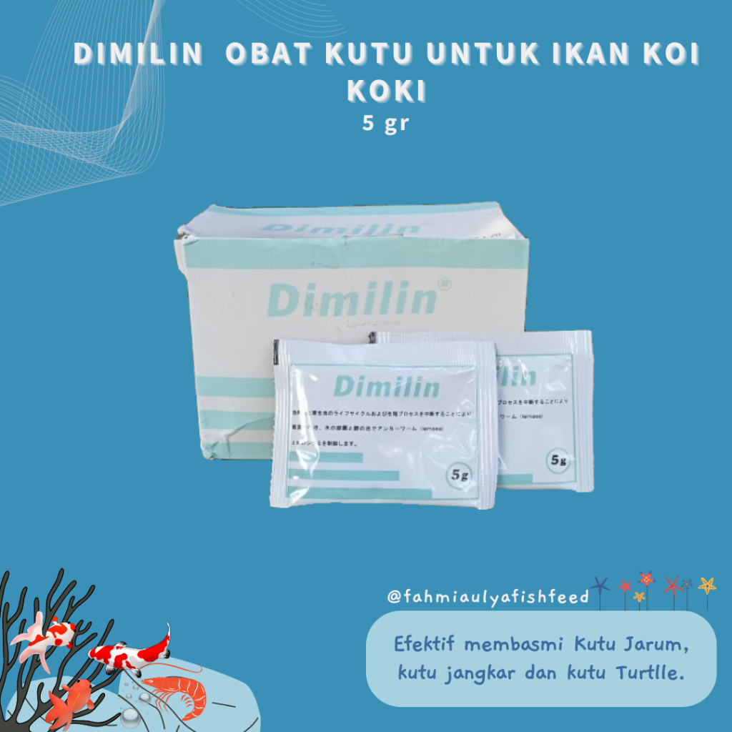 Jual Dimilin 5 gr Obat kutu untuk Ikan Koi Koki | Shopee Indonesia
