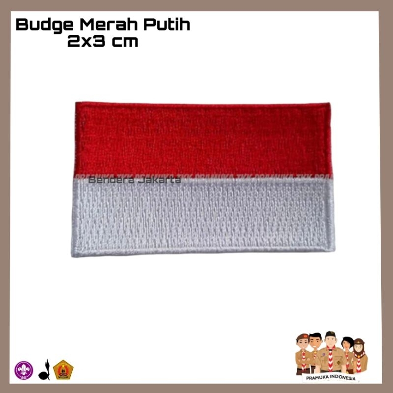 Jual Badge Merah Putih 3x5 cm | Shopee Indonesia