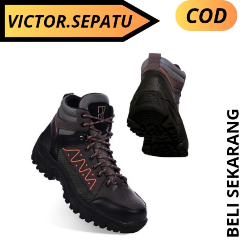 Jual Victor Rodri Grey - Sepatu Pria Safety Boots Ujung Besi Sefty ...