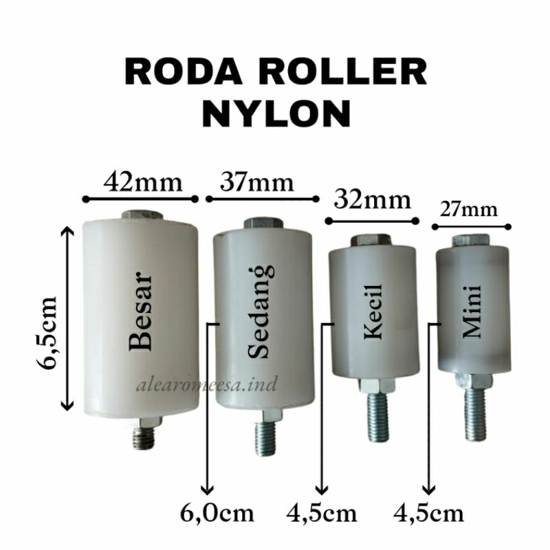Jual Roller Nilon//pagar besi//ukuran mini kecil sedang bsr | Shopee ...