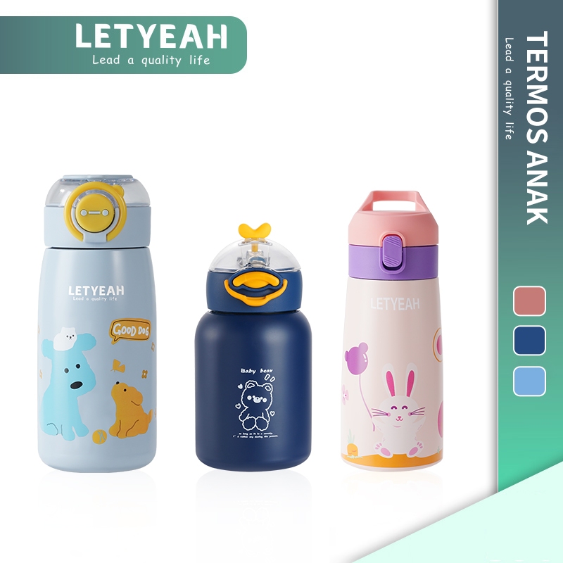 Jual [ORIGINAL]LetYeah Termos air panas dingin anak stainless steel ...