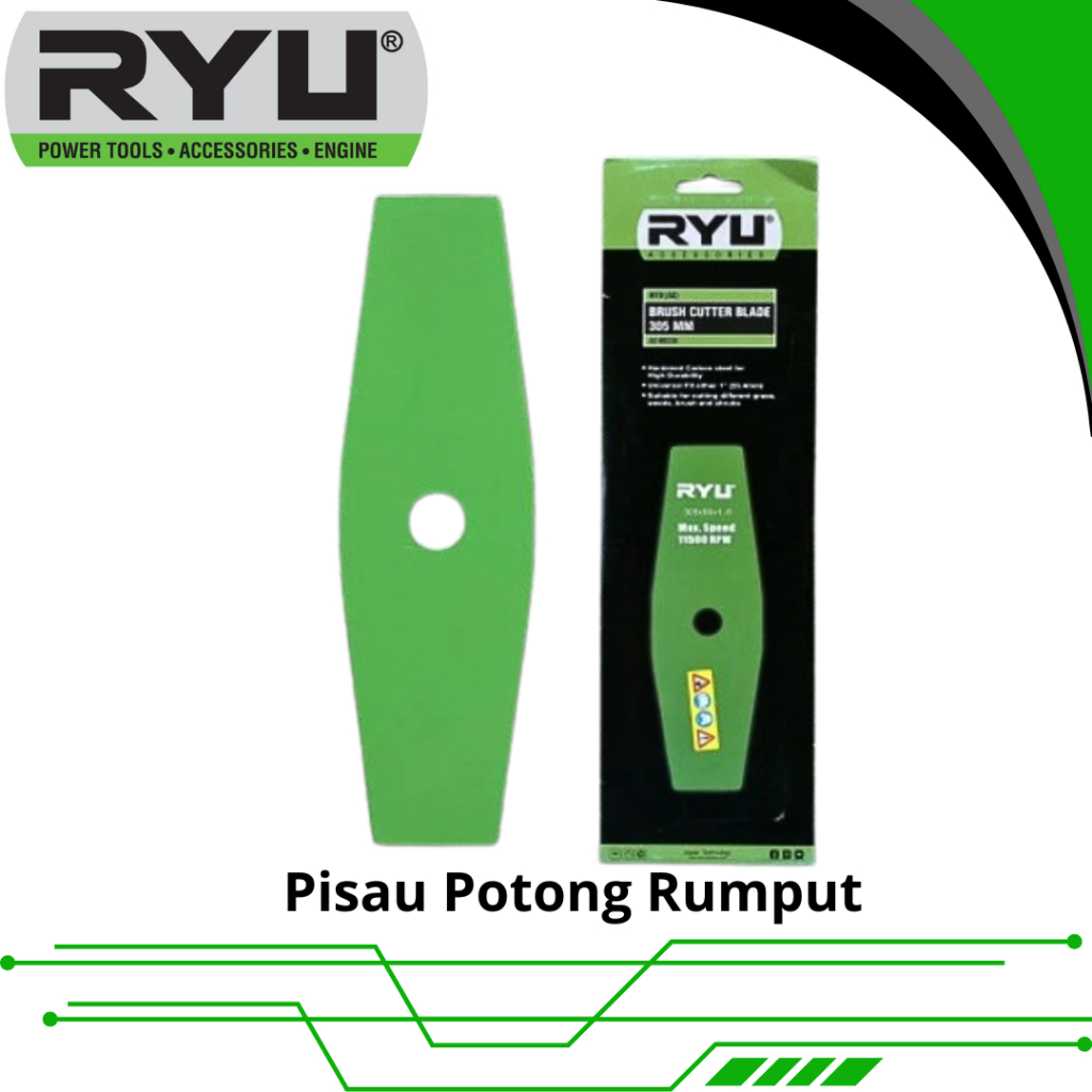 Jual Ryu mata pisau potong rumput 305x90x1.6mm / Brush Cutter Blade ...