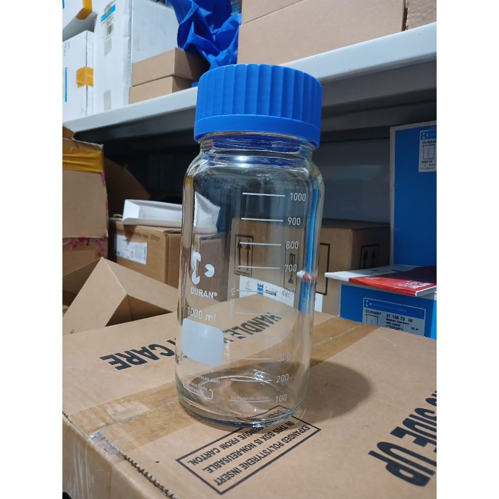 Jual DURAN Laboratory bottle wide mouth 1000 ml / Duran botol mulut ...