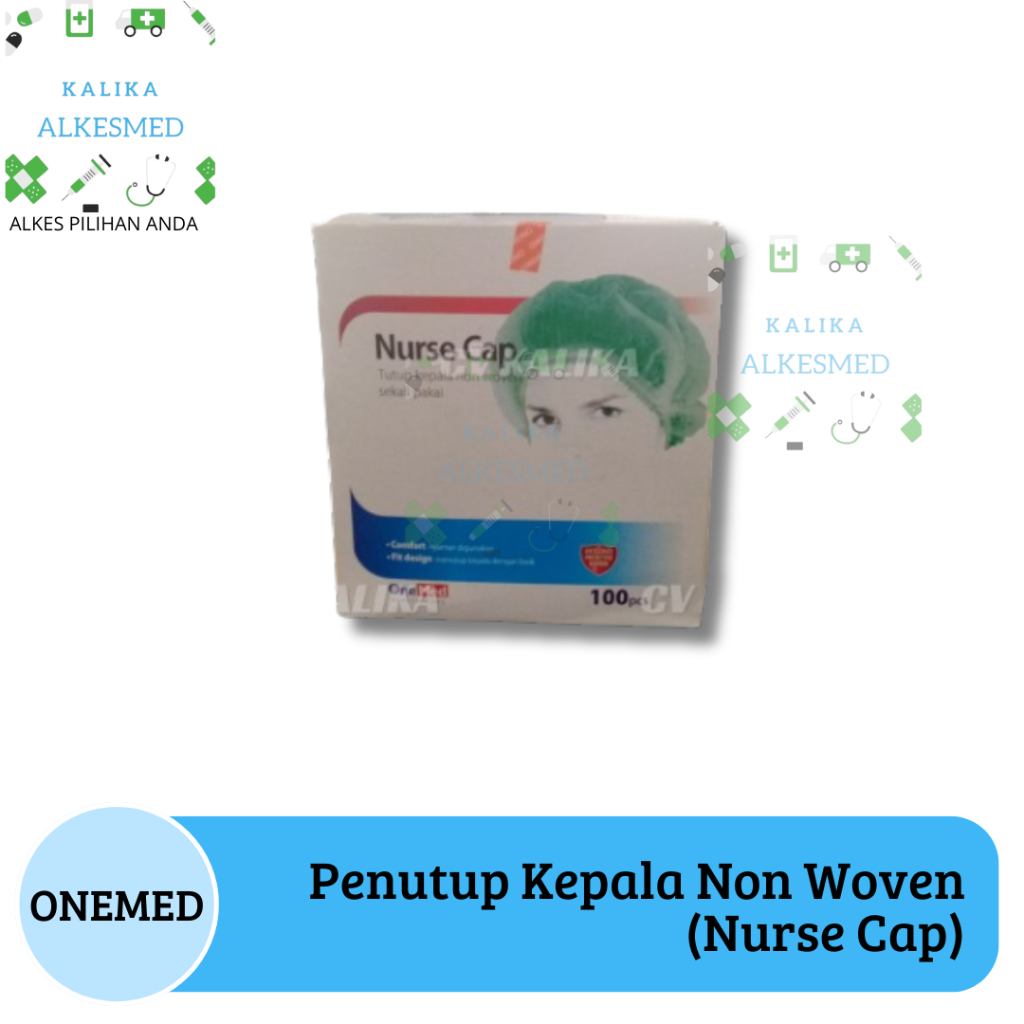 Jual Nurse Cap Disposable/ Penutup Kepala Sekali Pakai OneMed box isi ...