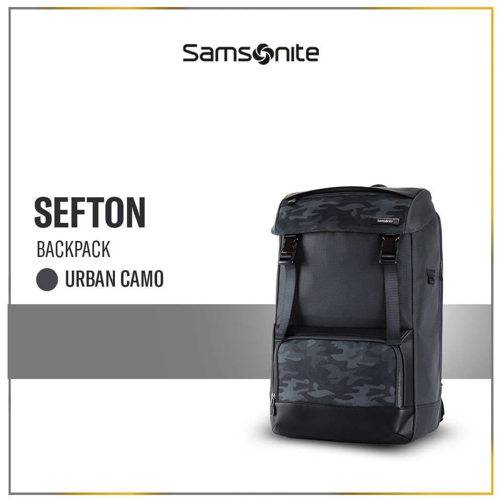 Jual Samsonite Sefton Backpack w/ Flap TCP - Urban Camo | Shopee Indonesia