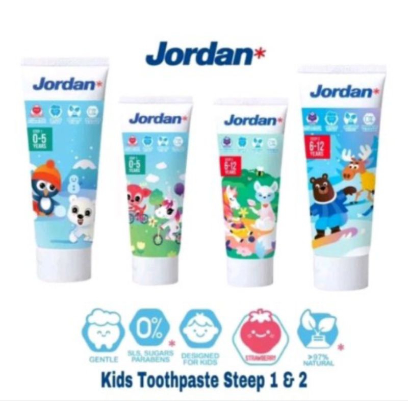 Jual Jordan Tooth Paste Step 1 Pasta Gigi Anak| Odol Gigi Anak Rasa ...