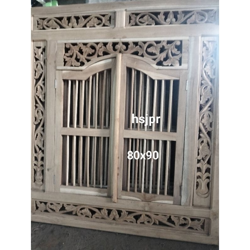 Jual pigura cermin krepyak ukir kayu jati ukuran besar 80x90 | Shopee ...