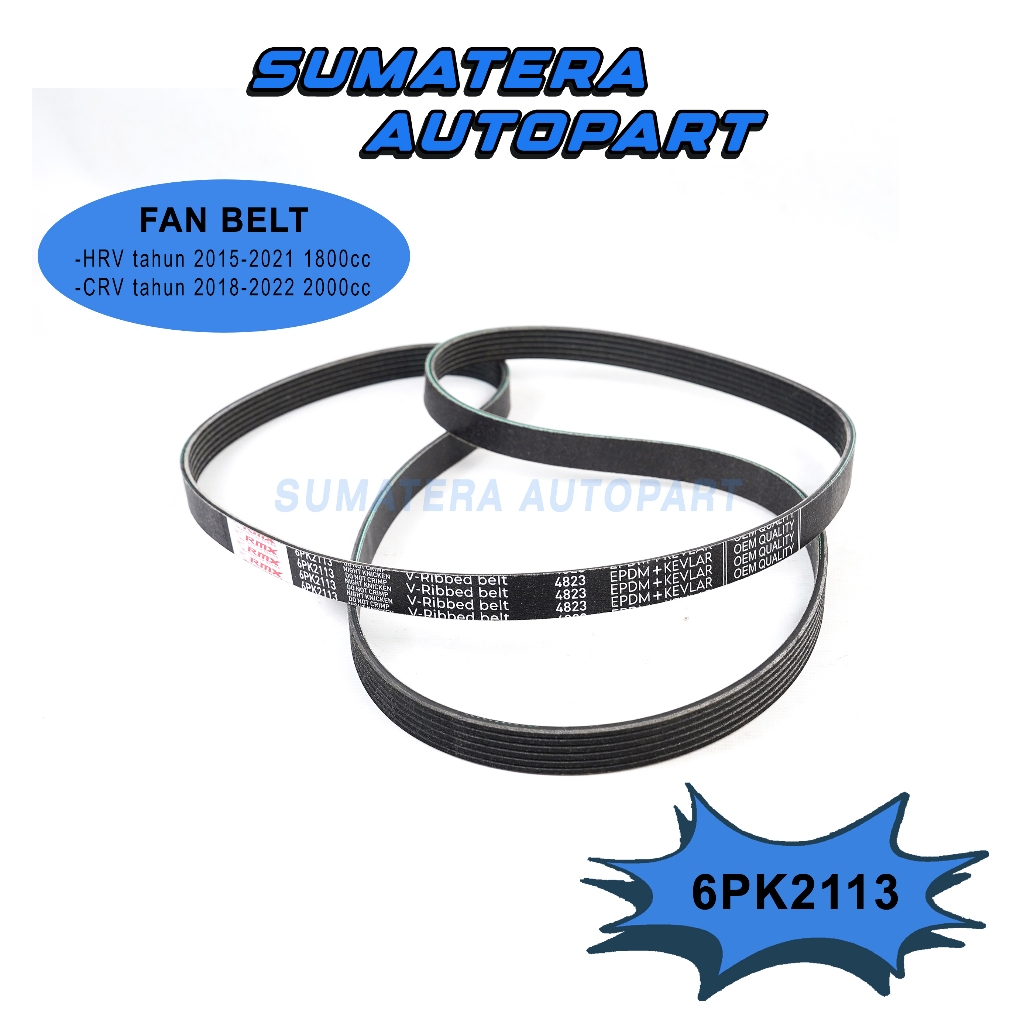 Jual 6Pk-2113 Fanbelt Fan Belt Tali Kipas Crv 2000Cc Hrv 1800Cc 2015 2016 2017 2018 2019 2020 ...