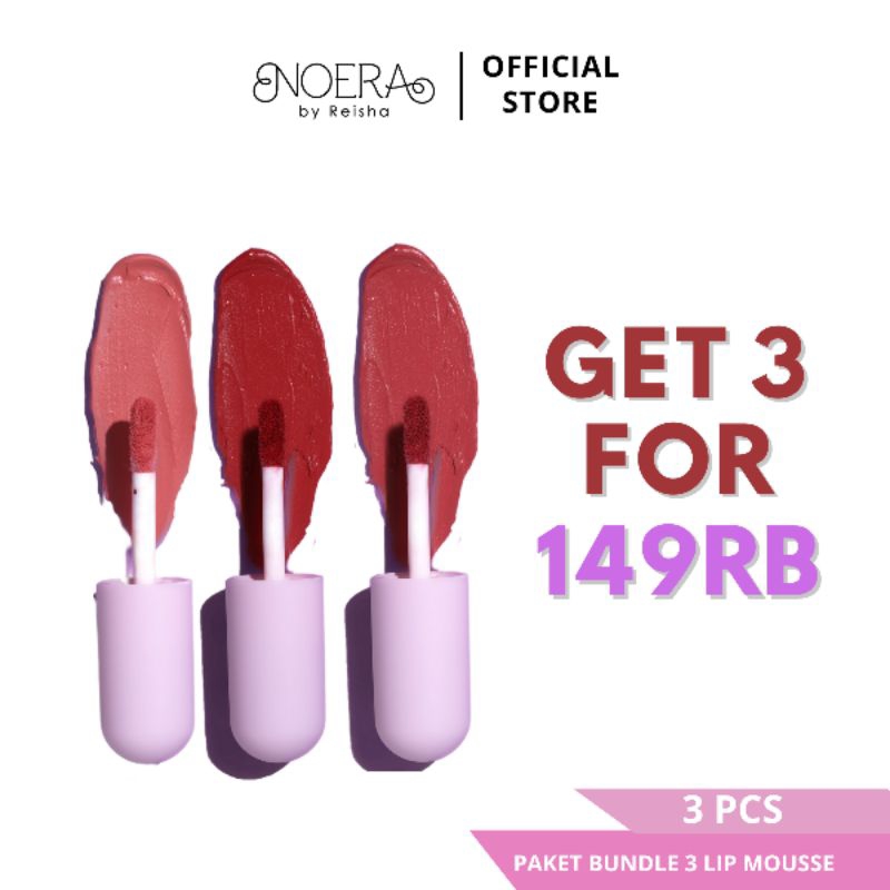 Jual Paket Bundle Noera Lip Mousse Random | Shopee Indonesia