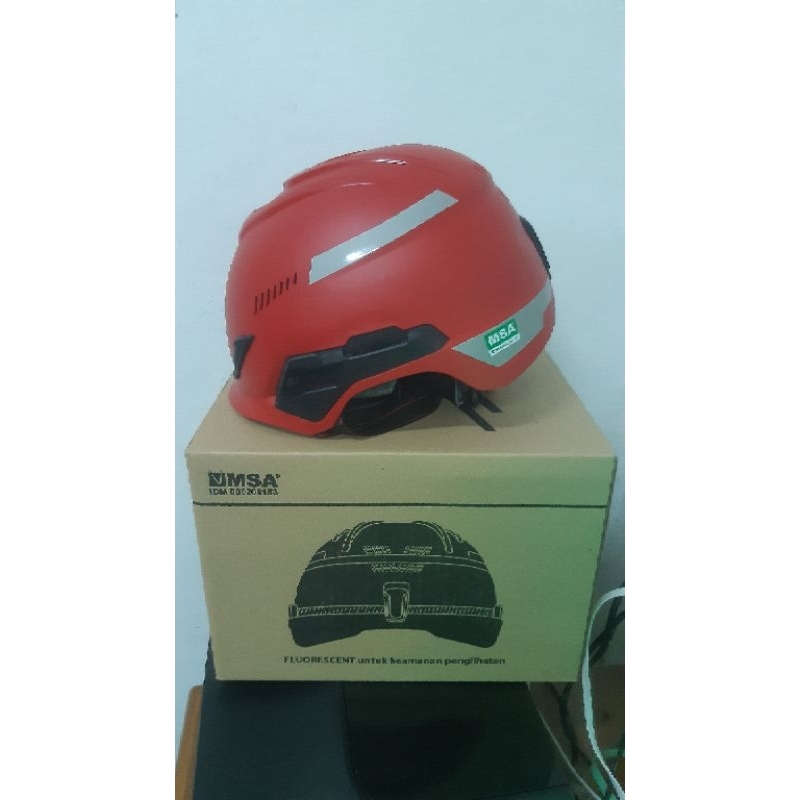 Jual HELM CLIMBING MSA H 1 SAFETY HELMET SNI RED | Shopee Indonesia