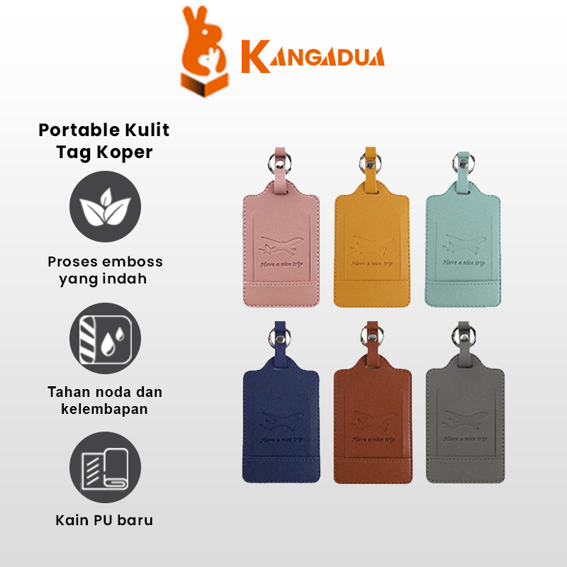 Jual KANGADUA Tag Label Koper Bagasi Gantungan Label Nama Tas Luggage ...