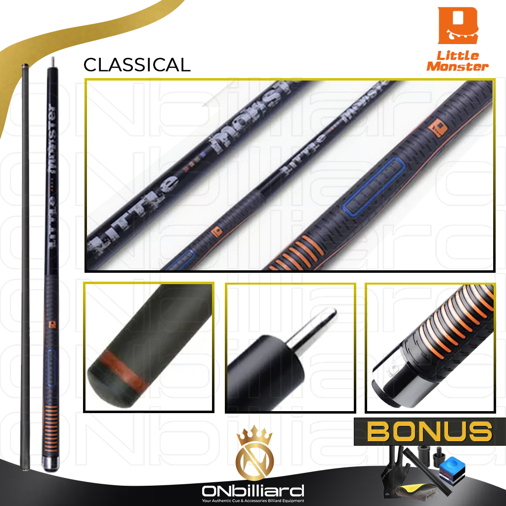 Jual Little Monster CLASSICAL Cue Stick Play Billiard Carbon LOW ...