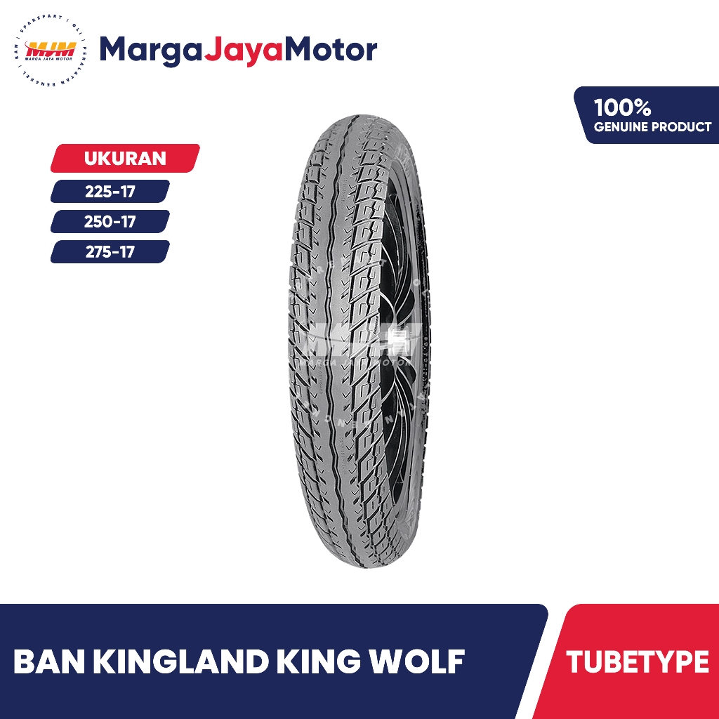 Jual Ban KINGLAND KING WOLF TT Ring 17 225-17 250-17 275-17 Ban Motor Tubetype | Shopee Indonesia
