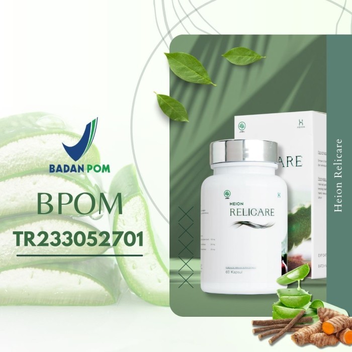 Jual Heion Relicare 30 KAPSUL @500mg Membantu Meringankan Gangguan ...