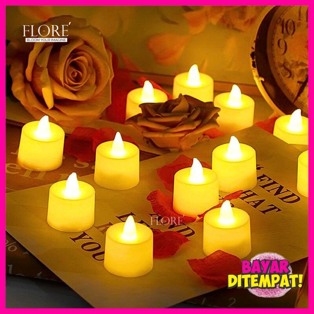 Jual Lilin Mini LED 1 PCS/Lampu Hias Elektrik Candle Light Lamp ...