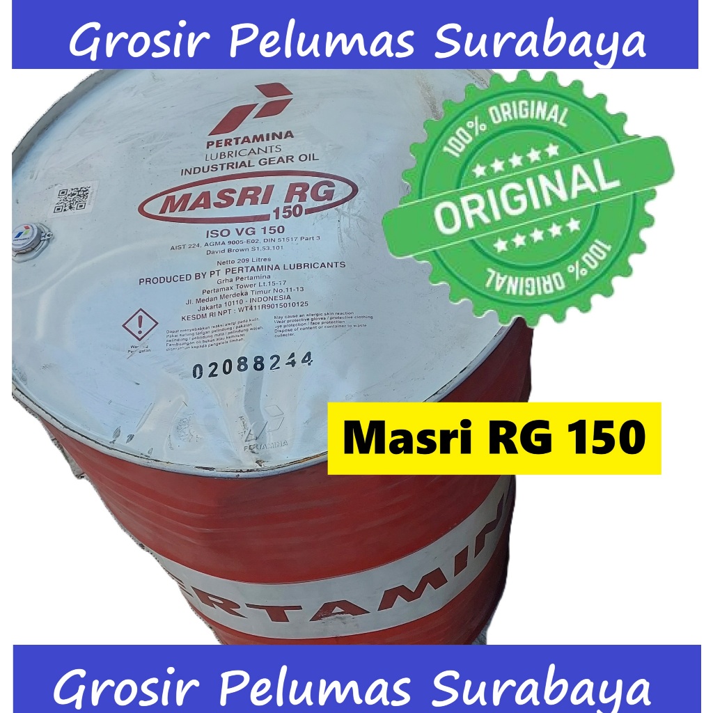 Jual Original GEAR box Oil Industri Pertamina MASRI RG 150 DRUM Oli ...