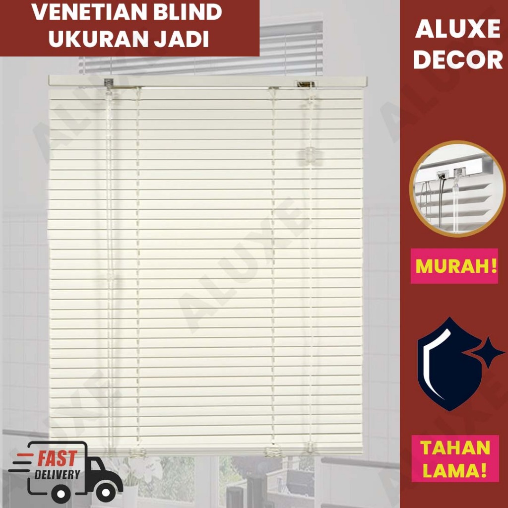 Jual Venetian Blind Horizontal Blind Ukuran Jadi | Shopee Indonesia