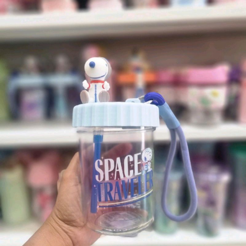 Jual Miniso-Snoopy the Little Space Explorer Collection Plastic Tumbler ...