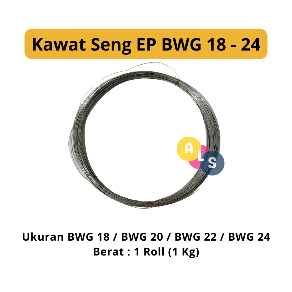 Jual Kawat Seng Galvanis/1Kg/Kawat Seng Putih/Kawat BWG 18/20/22/24 ...