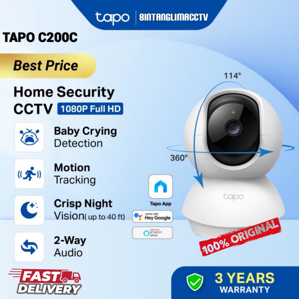 Jual Tapo Exclusive Home Security CCTV Camera Pan Tilt Motion Detect 2 ...