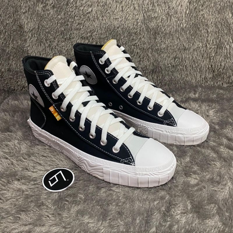 Jual Converse Far From Chuck - Black/White/Black | Shopee Indonesia