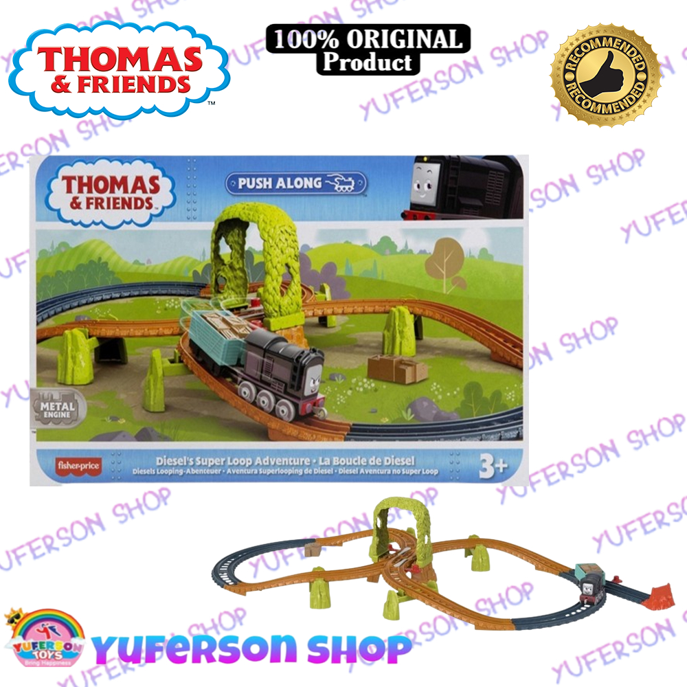 Jual Thomas & Friends Push Along Diesel's Super Loop Adventure HGY82 ...