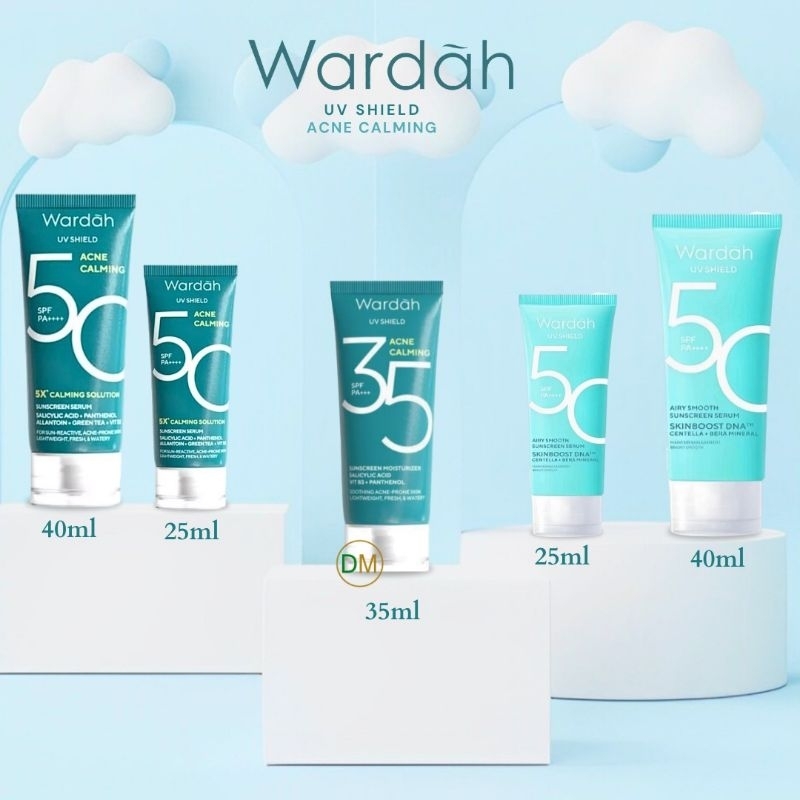 Jual WARDAH UV SHIELD Sunscreen Airy Smooth & Acne Calming SPF 35 & SPF ...