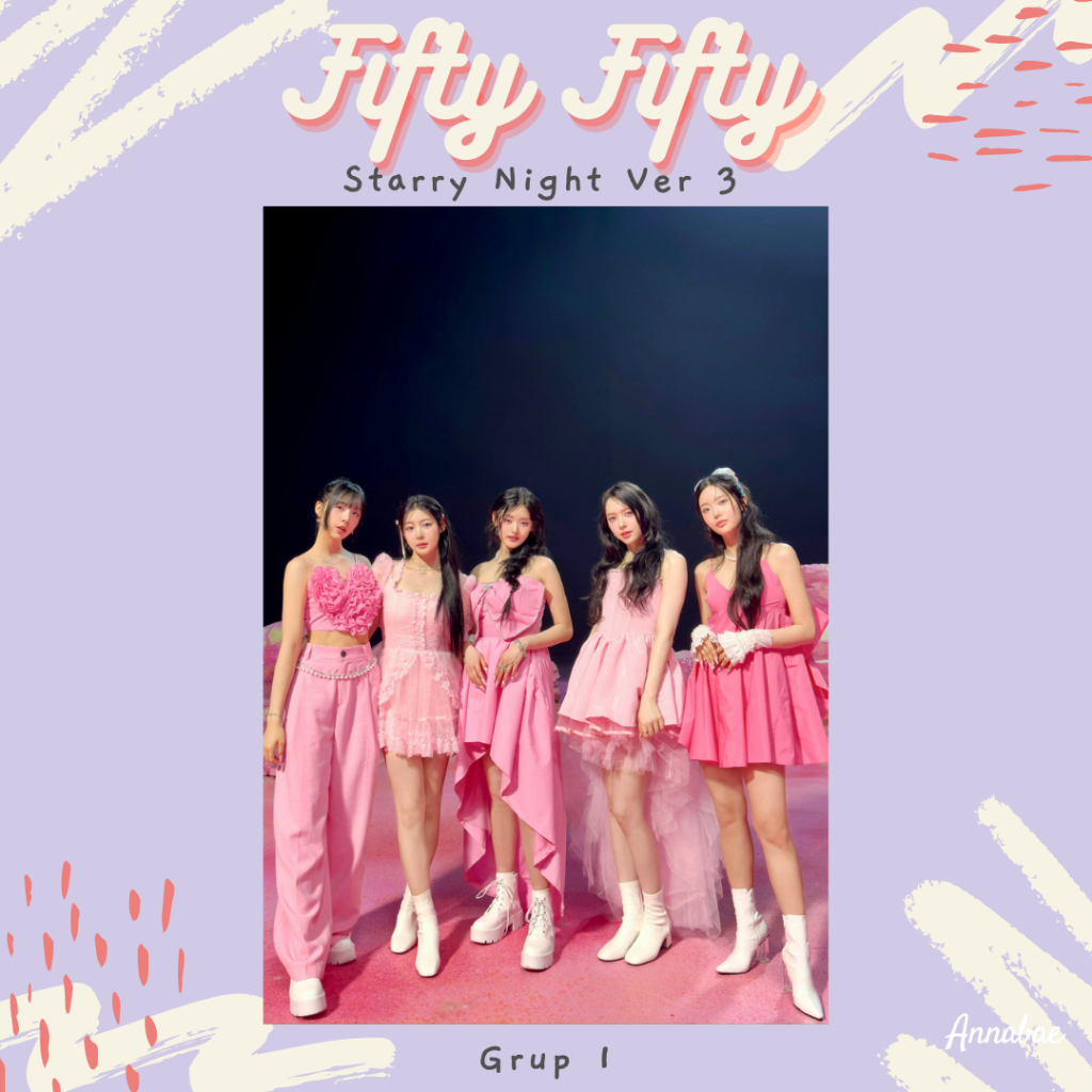 Jual Fifty Fifty Poster Starry Night Ver 3 | Shopee Indonesia