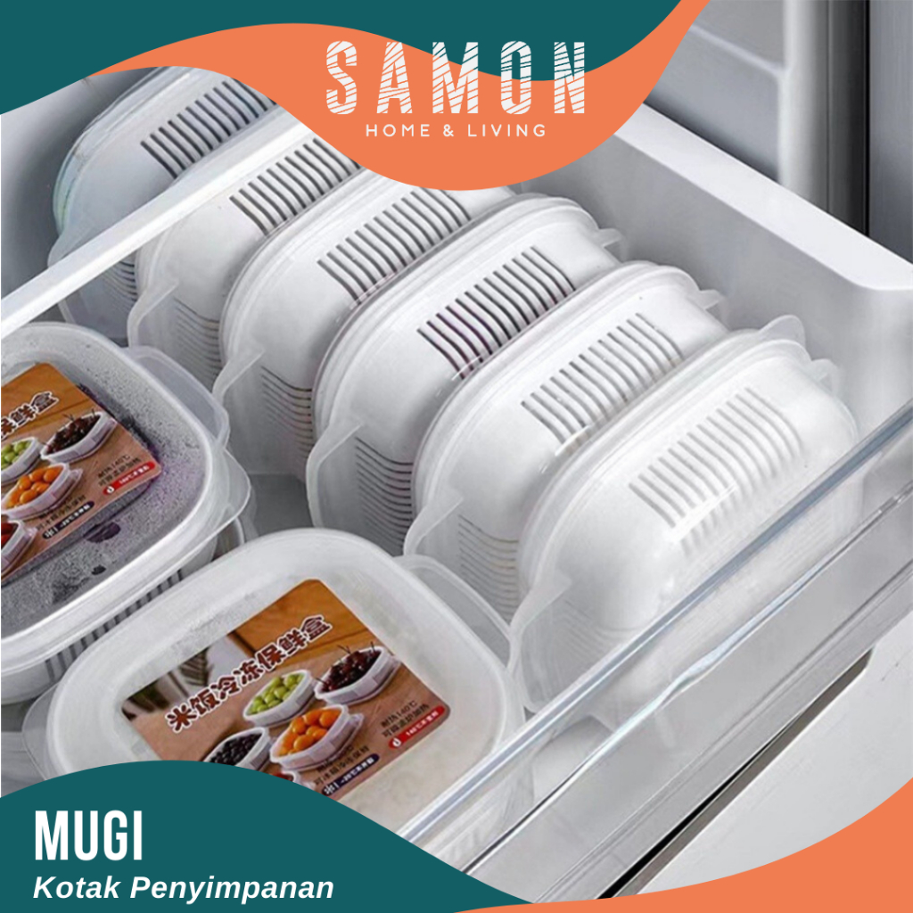 Jual SAMON - MUGI Container Kulkas Fruit Multifungsi Kotak Peniris ...