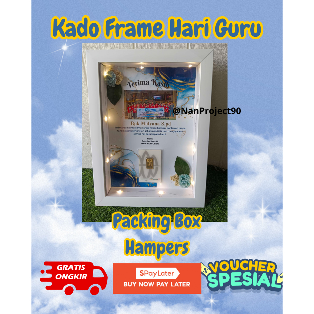 Jual Hampers Frame /Kado Frame/Frame/Kado Hari Guru/Kado Perpisahan ...
